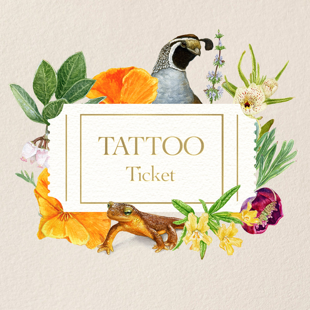 Tattoo Ticket – Coyote Brush Studios